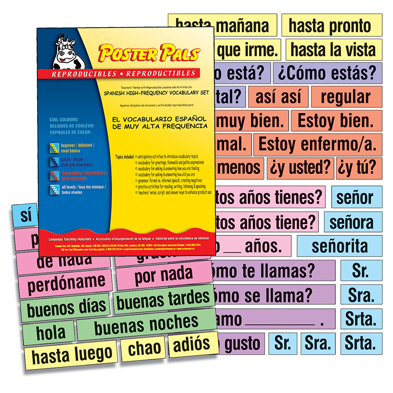 Spanish High-Frequency Vocab Card Set - POSTER PALS